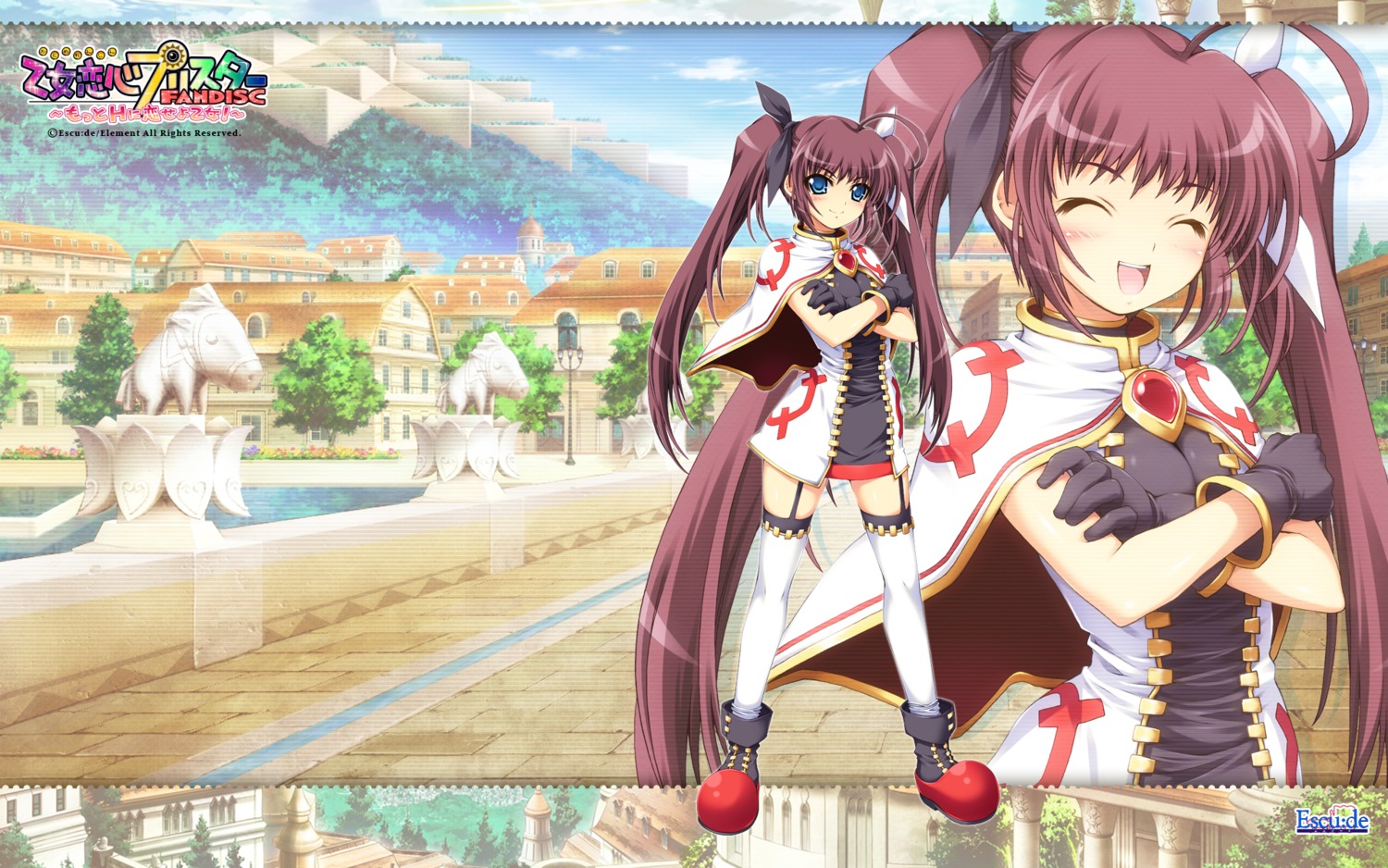 escu:de mitsuki mantarou otome renshin prister crescent kines dress stockings thighhighs ...